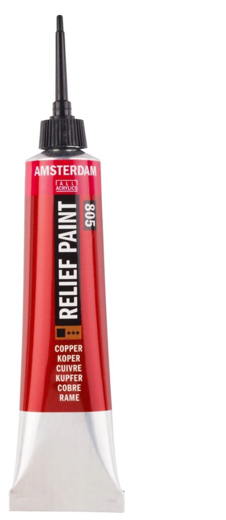 Reliefverf Koper 20ml - Creëer Unieke Kunstwerken